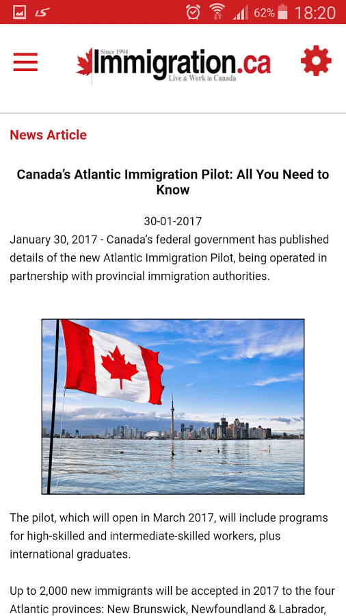 Immigration.ca Mobile Application - Canada Immigration and Visa ...